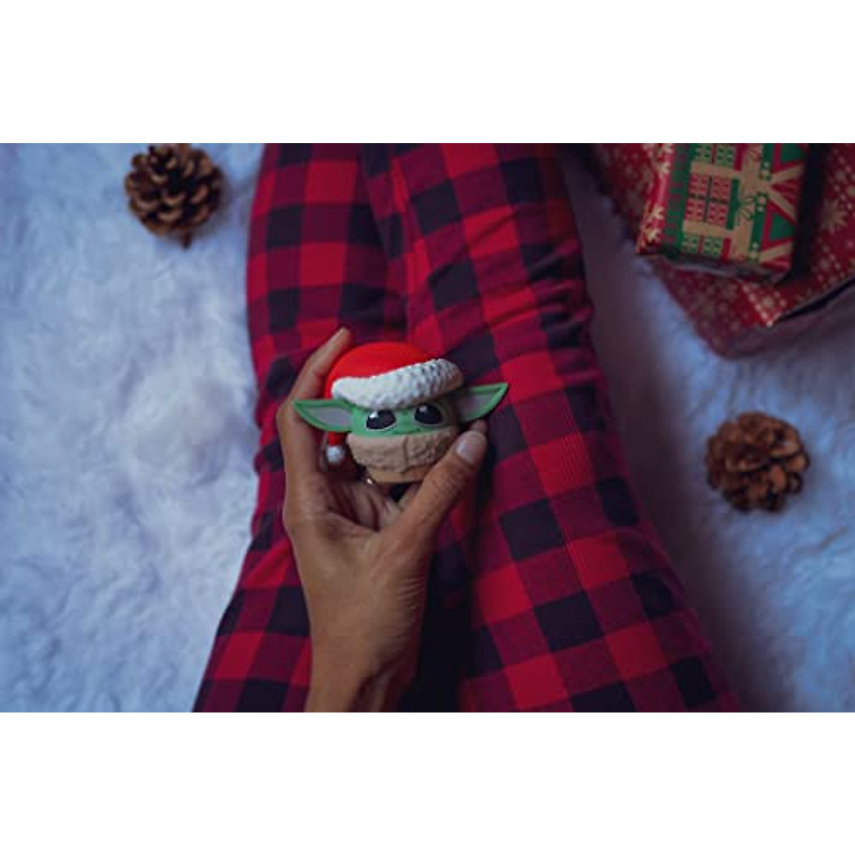 Bitty Boomers Star Wars The Mandalorian: Grogu with Santa Hat - Mini Bluetooth Speaker