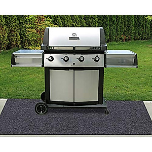 Gas Grill Mat，Premium BBQ Mat and Grill Protective Mat—Protects Decks and Patios from grease splashes,Absorbent material-Contains Grill Splatter，Anti-Slip and Waterproof Backing，Washable (36" x 36")