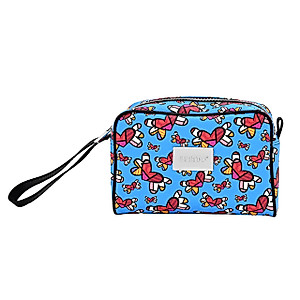 BRITTO Romero Vegan Leather Toiletry Case, Flying Hearts