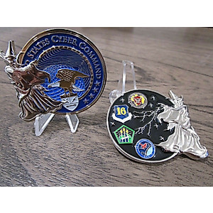 US Cyber Command CYBERCOM USN USAF Army NSA Wizard Challenge Coin