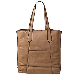 Frye Hadley Embroidered Leather Tote, Grey