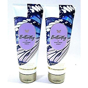 Bath and Body Works Butterfly Body Cream Ultimate Hydration Gift Set For Women 2 Pack 8 Oz. (Butterfly)