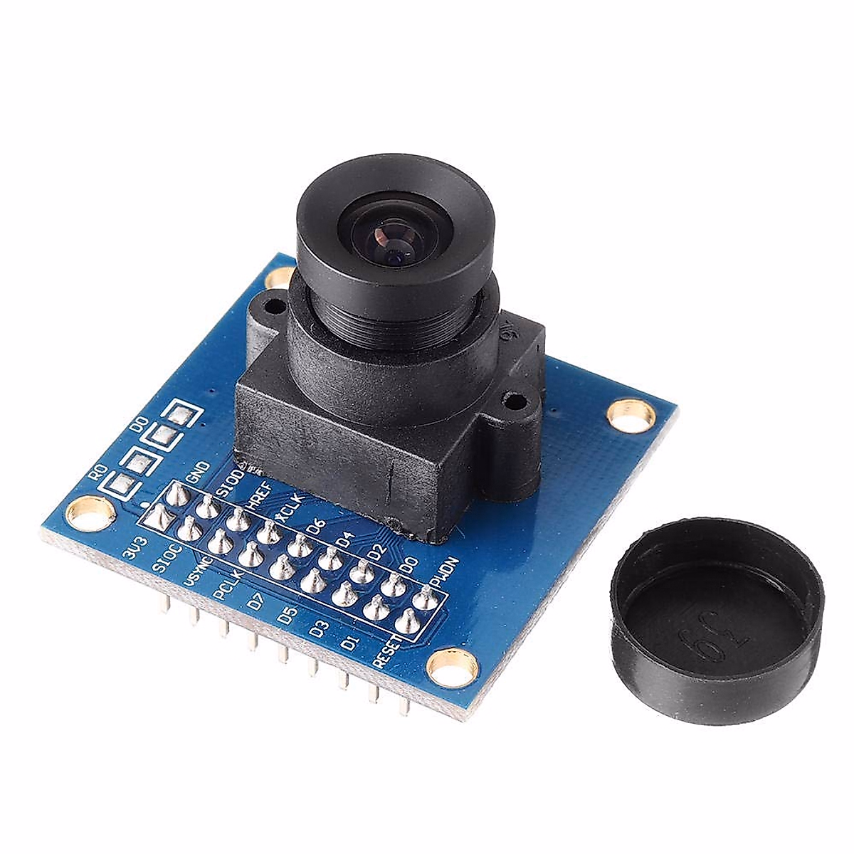 FAUUCHE JF-Xuan OV7670 Camera Module CMOS Acquisition Board Adjustable Focus 300,000 Pixel Circuit Boards