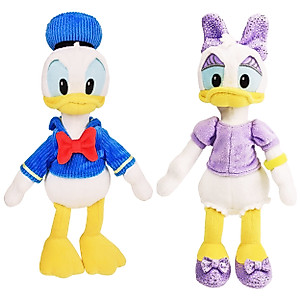 Disney Junior Mickey Mouse and Minnie Mouse Beanbag Plushie 2-Pack, Stuffed Animals