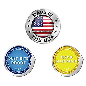 LA Baby 4 Sided Waterproof Diaper Changing Pad, 32" with Easy to Clean Quilted Cover - Made in USA. Non-Skid Bottom, Safety Strap, Fits All Standard Changing Tables/Dresser Tops, White (P-3400-32Q)