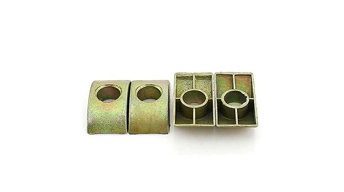 GSHLLO 20 PCS Metal Half Moon Nut Connectors