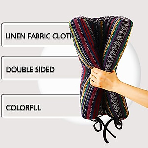 Big Hippo Patio Chair Cushions 17 X 17 X 2 Inch Chair Pad Soft Square Chair Seat Cushions for Patio Furniture Home Garden Office Outdoor Indoor with Ties