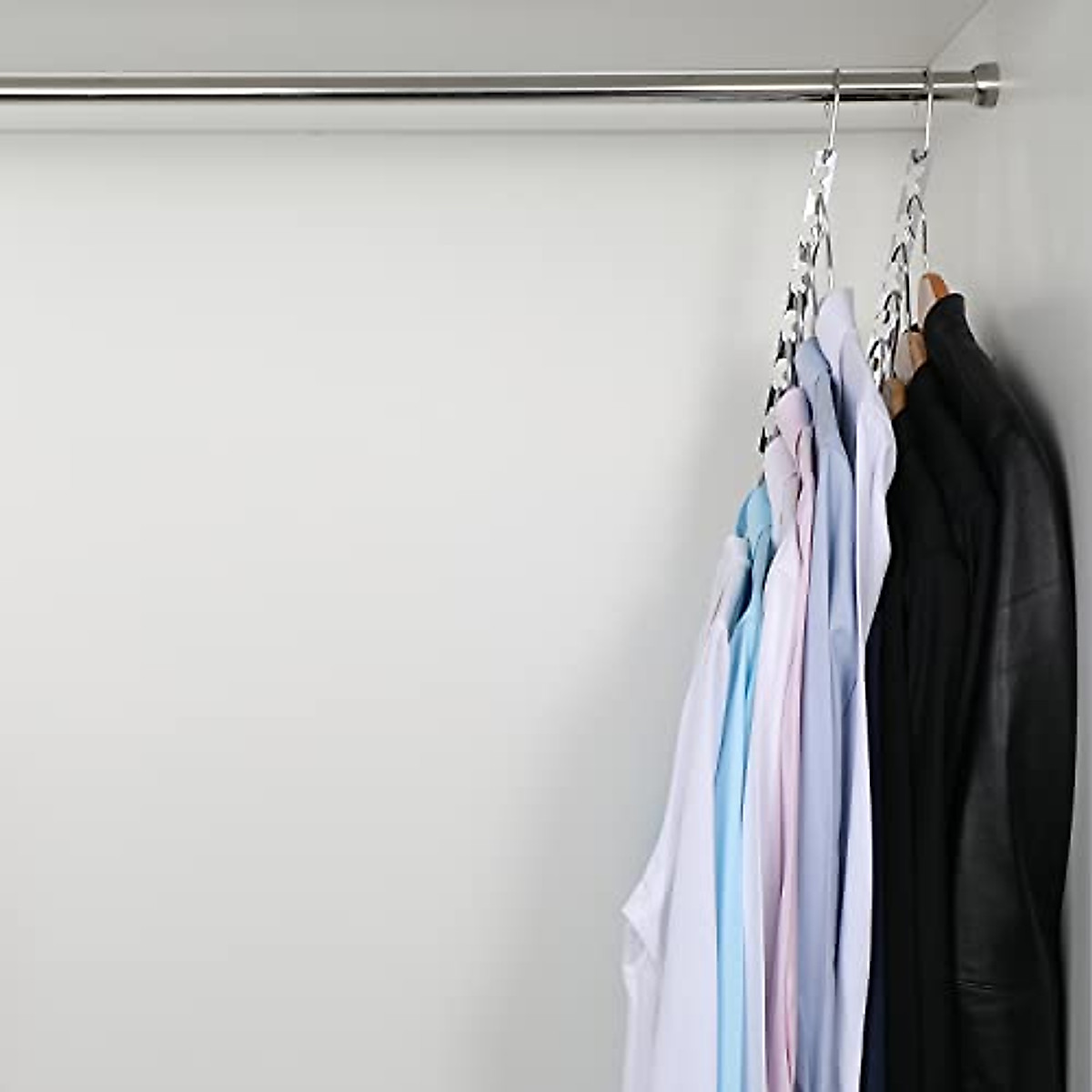 Magicool Hanger Magicool 12 Pack Metal Magic Cascading Hanger Space Saving Hangers Closet Organizers Suit for Shirt Pant Bra Clothes Hangers Space Saving