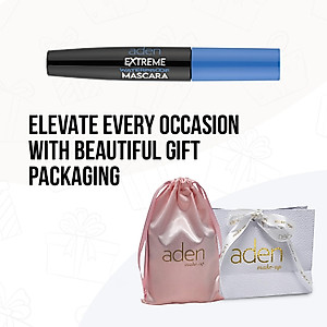 aden Vegan Mascara Volume and Length – Extreme Water Proof, Volumize, Lengthen and Define – Non Flaking for Stunning Lashes