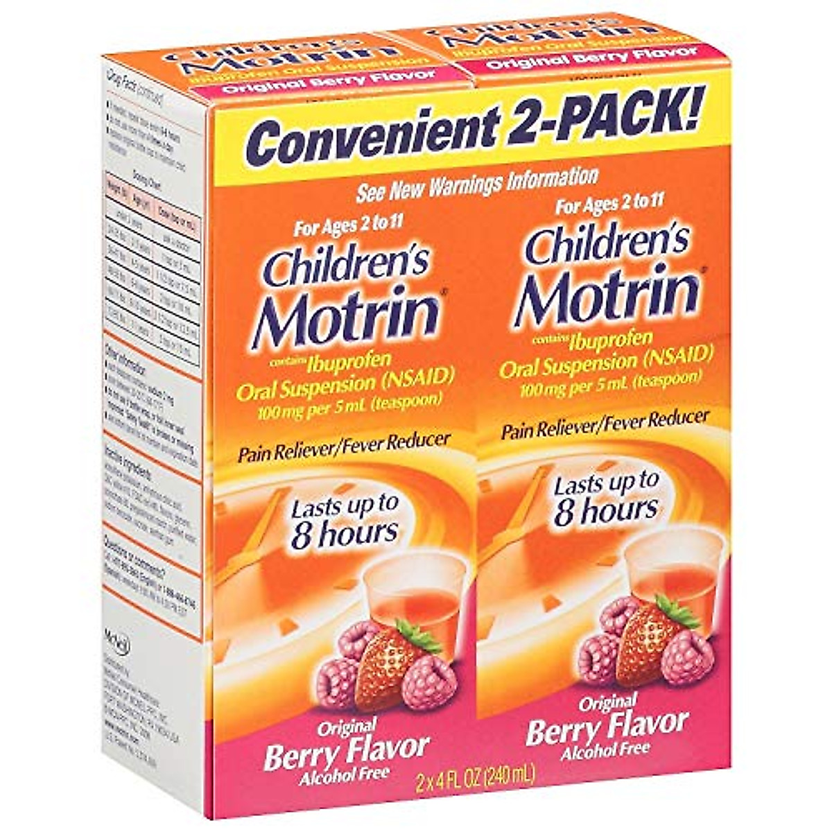 Motrin Child Berry Liq Size 4 Fluid Ounce, Pack of 6