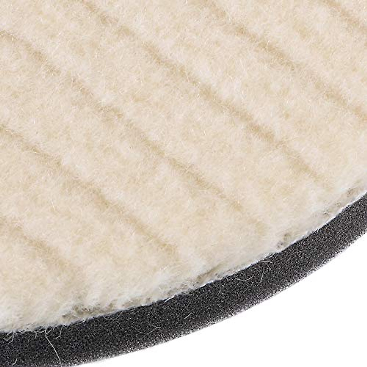 uxcell 3" Wool Felt Sponge Polishing Pad Hook and Loop Buffing Wheel Coarse Polishing for Orbital Polisher Buffer 4 Pcs