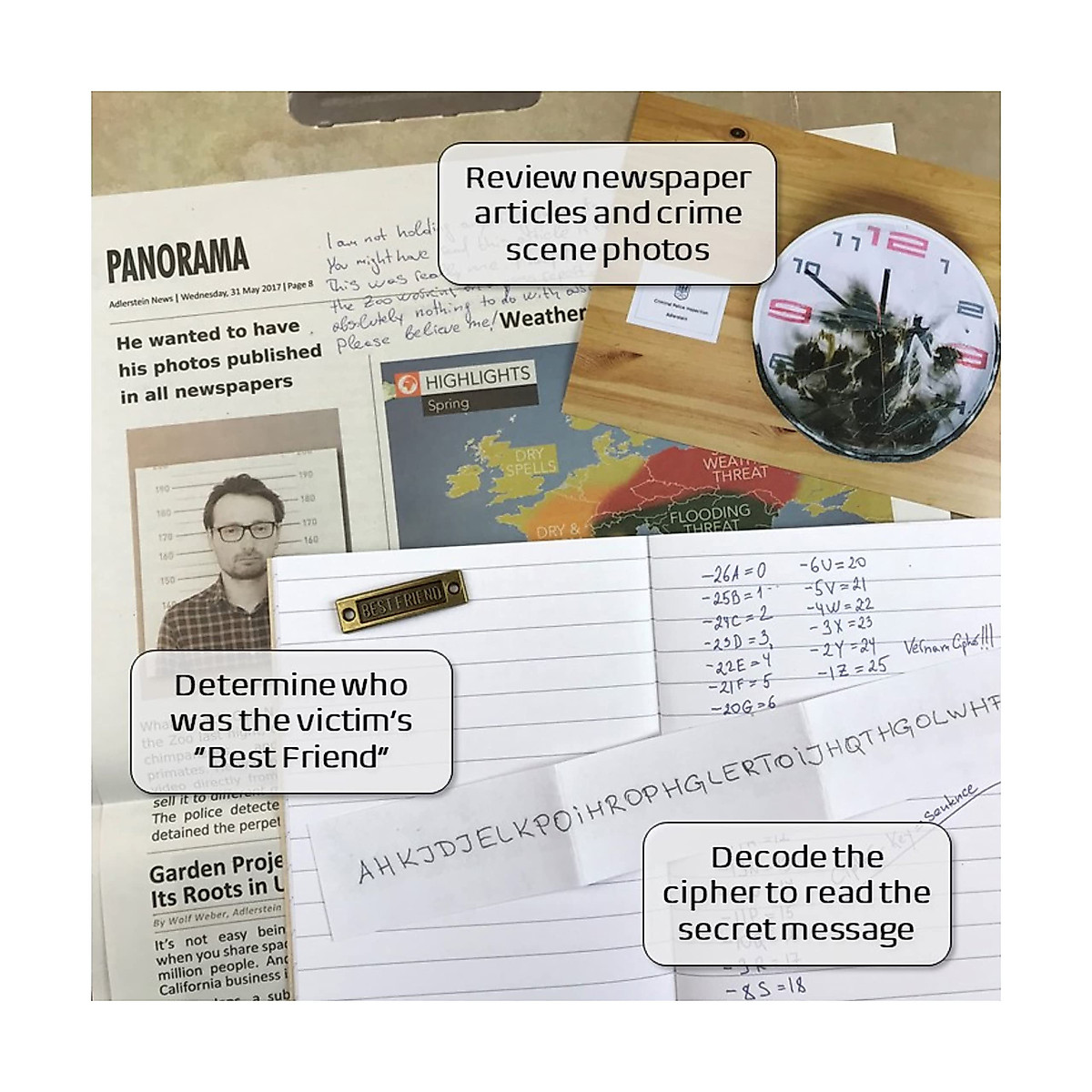 Murder Mystery Party Case Files: Fire in Adlerstein for 1 or More Players Ages 14 and Up