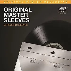 MOBILE FIDELITY SOUND LAB INNER SLEEVES - MOFI MFSL (50 RECORD SLEEVES)
