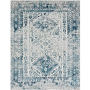 Artistic Weavers Desta Vintage Oriental Area Rug,6'7" x 9',Blue/White
