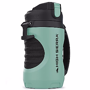 High Sierra - [BPA FREE] 64 OZ Insulated Water Jug, [Soft Spout – NO MORE TEETH BUMPS] Built-in Fence Anchor, Keeps Iced Water Cold for Hours, EXTRA LARGE Sports Bottle, Mint