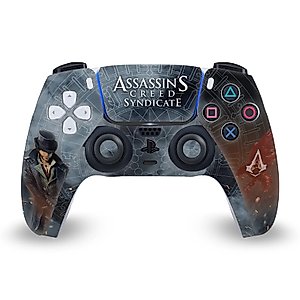 Head Case Designs Officially Licensed Assassin's Creed Jacob Frye Syndicate Graphics Vinyl Faceplate Sticker Gaming Skin Decal Cover Compatible With Sony PlayStation 5 PS5 DualSense Controller