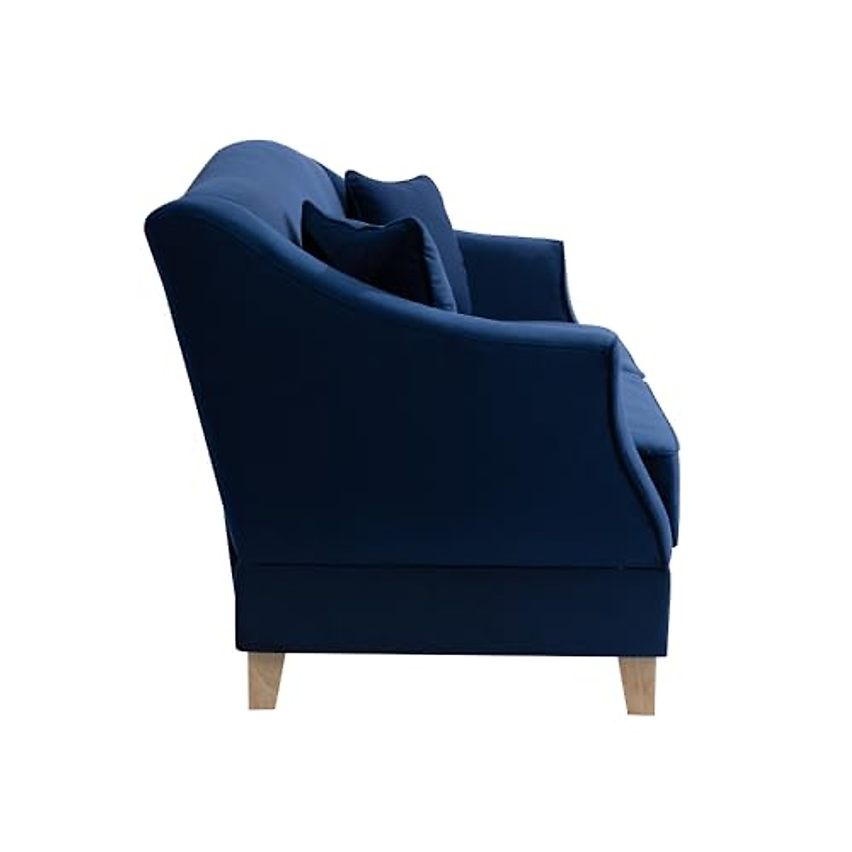 Serta Sophie Navy Velvet Convertible Sofa