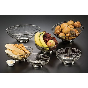 American Metalcraft OBS58 8-1/4" x 5-1/8" Stainless Steel Oval Basket