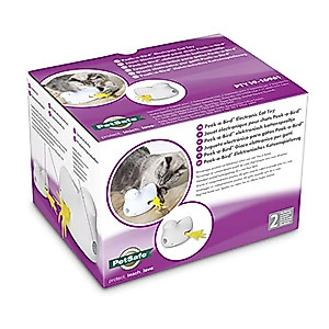 PetSafe Peek-A-Bird Electronic Cat Toy, Automatic Interactive Bird and Mouse Hunt, Indoor Cat Toy, Motion Activated Fun for Kittens