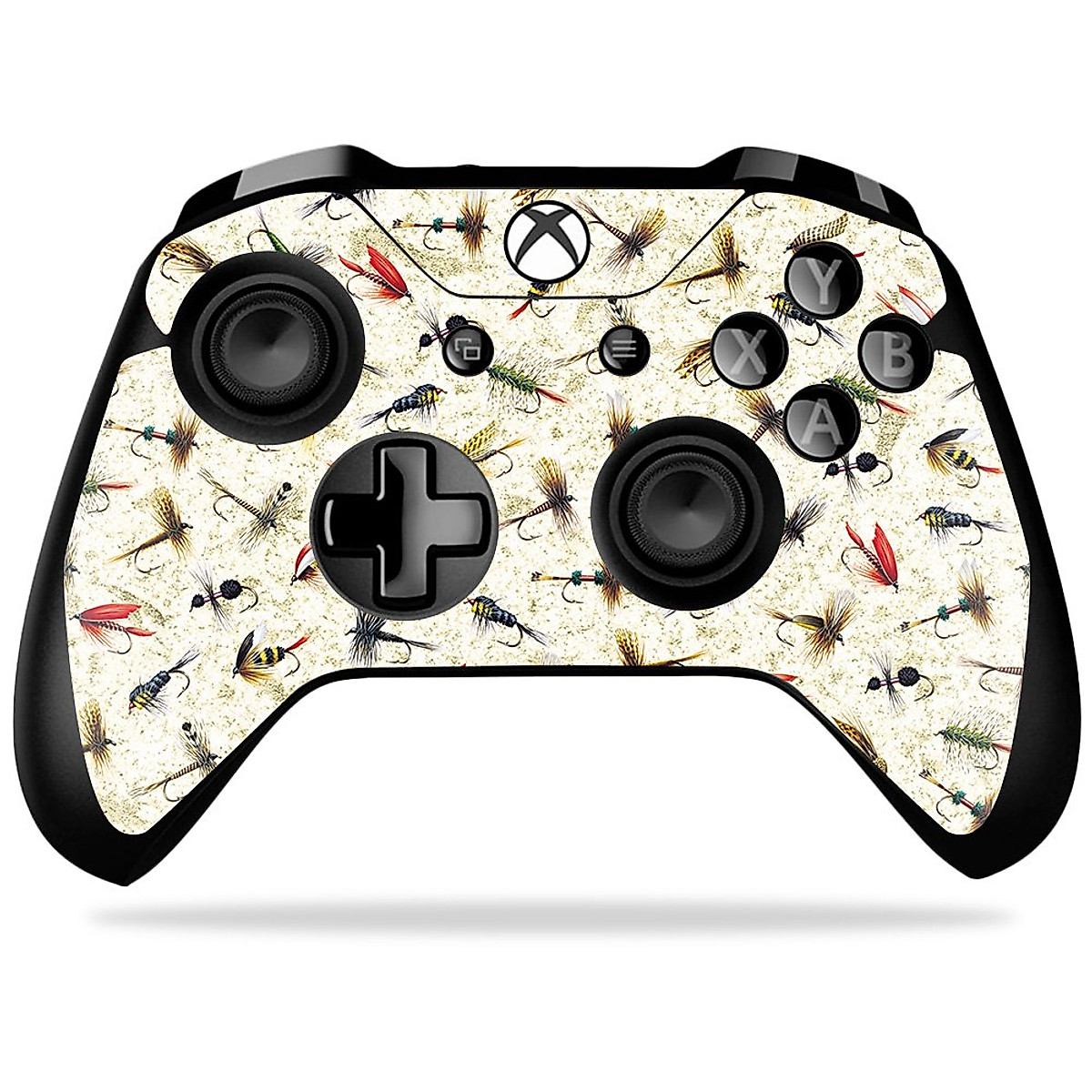 MightySkins Skin Compatible with Microsoft Xbox One X Controller - Fishing Flies | Protective, Durable, and Unique Vinyl Decal wrap Cover | Easy to Apply, Remove, and Change Styles | Made in The USA