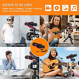 comica CVM-V30PRO Shotgun Microphone Professional Super Cardioid Video Recording Microphone with Wind Muff, Camera Microphone for Canon Nikon Sony DSLR Cameras,Camcorders,iPhone Smartphones