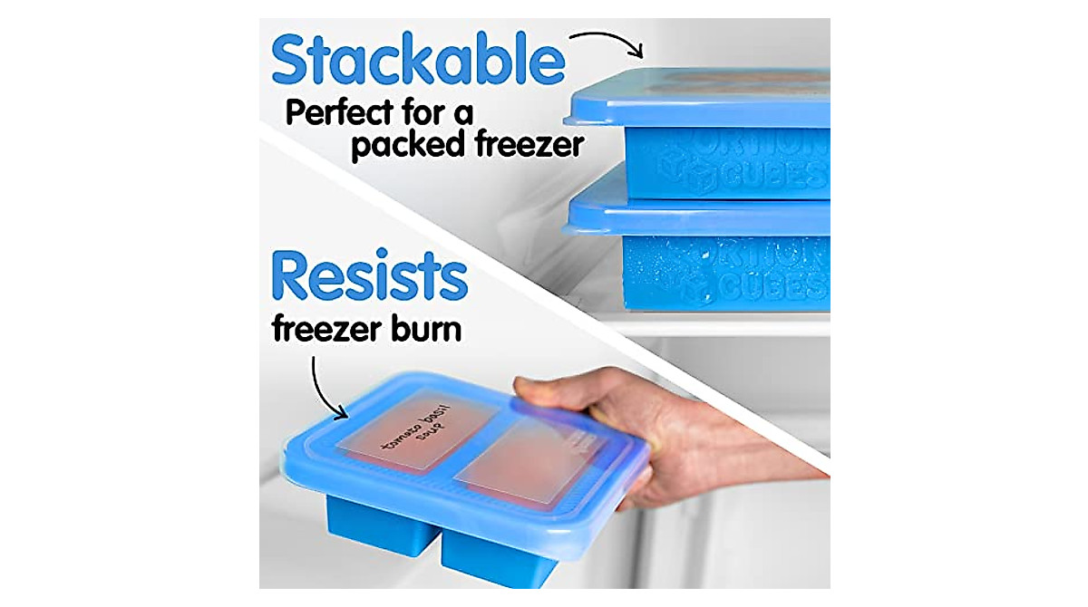 PORTION CUBES Freezer Tray for Perfect Meal Portions