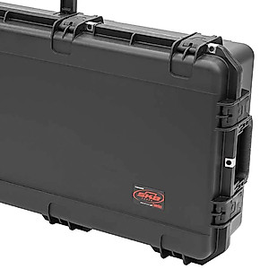 SKB Cases iSeries Single or Double Hunting Bow Equipment Case with Hard Durable Plastic Exterior, Wheels, and Grip Handles, Black