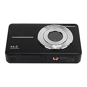 Compact Digital Camera, HD 1080P Type C Charging 44M Digital Camera for Photo for Travel (Black)