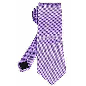 Ctskyte Men's Summer Pattern Ties in French Lavender Business Wedding Party Suit Necktie
