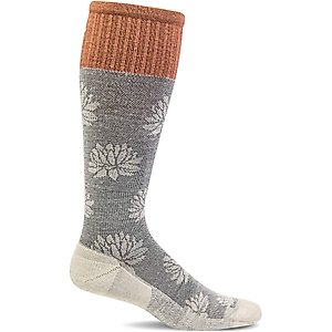 Sockwell Women's Lotus Lift Firm Graduated Compression Sock, Barley - M/L