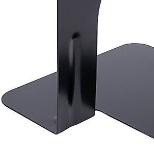 Universal Economy Bookends, Standard, 4 3/4 x 5 1/4 x 5, Heavy Gauge Steel, Black, 5 Pair