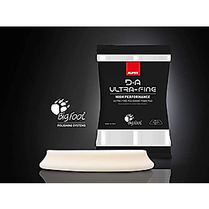 RUPES D-A Ultra Fine High Performance Fine Polishing Foam Pad 2-Pack,7 inchFace,6 inchBacking
