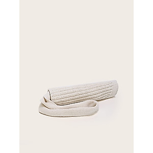 ENBEI Women's Shoulder Handbags Crocheted Bags Large knit bag Tote bag aesthetic for school cute Tote bags for women Christmas gifts (creamy-white)