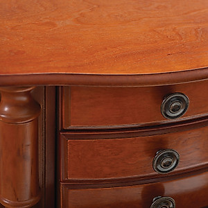 Powell Classic Cherry Jewelry Armoire, 16.5 x 40.25 x 11.88