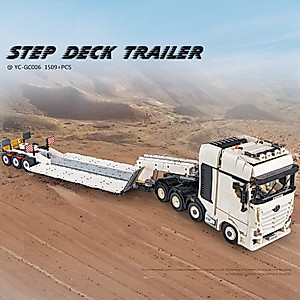 ZMBlock Building Block Set Brick Toys Container Trailer 1529 Pieces