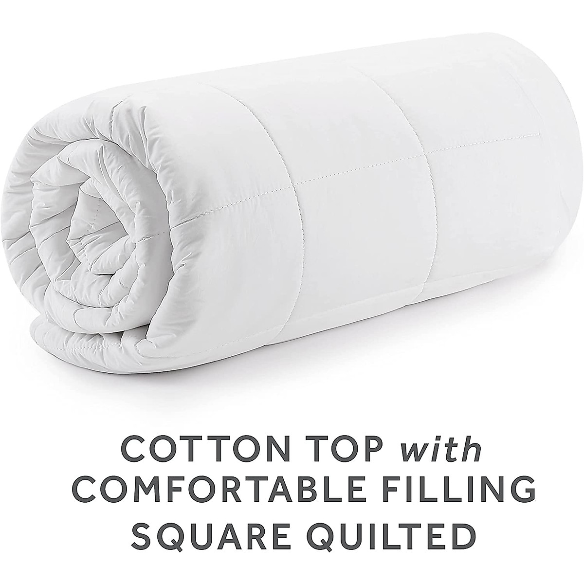 Subeam Premium Electric Heated Square Quilted Mattress Pad 12-Heat Settings Dual Zone Digital Controls 100% Cotton Top, Quen (Queen)