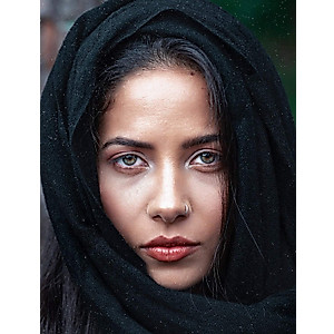 ZogCowy 6Pcs 22G Gold Nose Ring Hoop Surgical Steel Small Thin Cartilage Nose Ring Tiny Snug Fit Nose Piercing Jewelry 6mm 7mm 8mm Adjustable