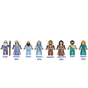 Nativity Bricks Noah's Ark Building Block Set - 976 Piece Building Block Kit for Kids and Adults - Small Toy Brick Set Christmas Stocking Stuffer (Boys and Girls Ages 12+)