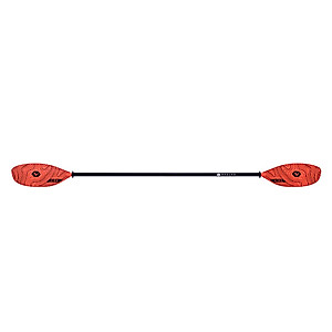 Vibe Evolve Fiberglass Kayak Paddle - Adjustable Length Canoe and Kayak Paddle - Durable Fiberglass & Reinforced Nylon Kayak Oar, Adjustable Paddle for Adults, 230-250cm, Tsunami Red