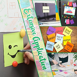 Geyee 100 Pads Sticky Notes 1.5 x 2 Inch 10 Colors Self Stick Small Sticky Notes for School Office Classroom Home Meeting Supplies, 100 Sheets/Pad, Total 10000 Sheets