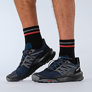 Salomon Patrol Hiking Shoes for Men Climbing, Mood Indigo/Black/Quiet Shade, 12