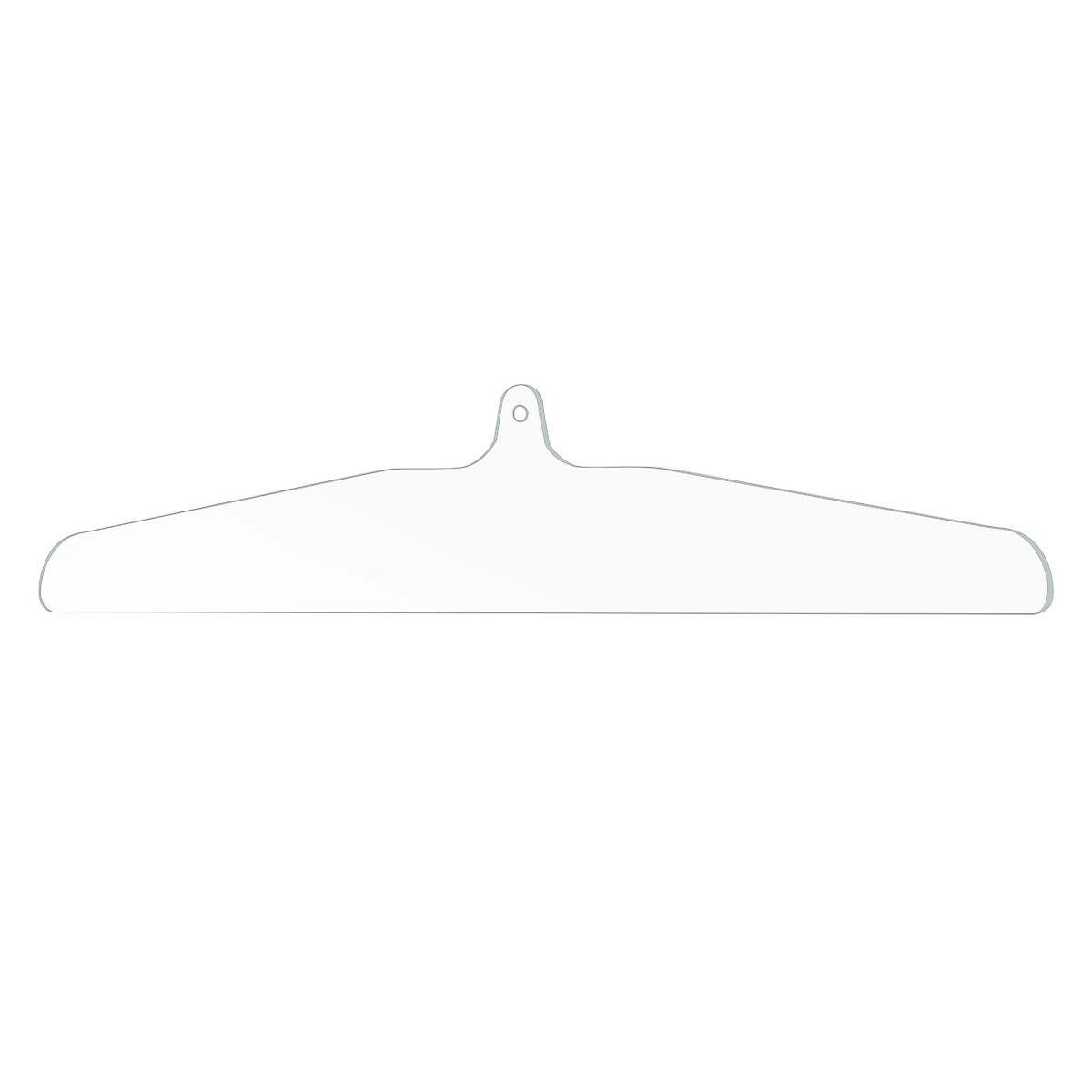 Pennzoni Display Co. Clear Acrylic Hanger - Jersey Display Hanger - Crystal Clear Acrylic Hanger for Jersey, T-Shirt, Uniform & Wedding Dress Displays
