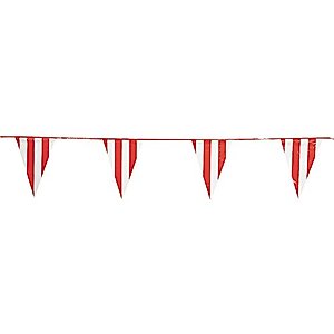 Fun Express Red & White Pennant Carnival Banner (100 feet long) Event Supplies