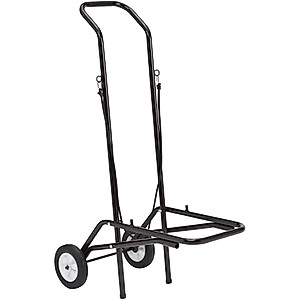 National Public Seating Powder Coated Steel Dolly for 9000 Chair - Dark Brown