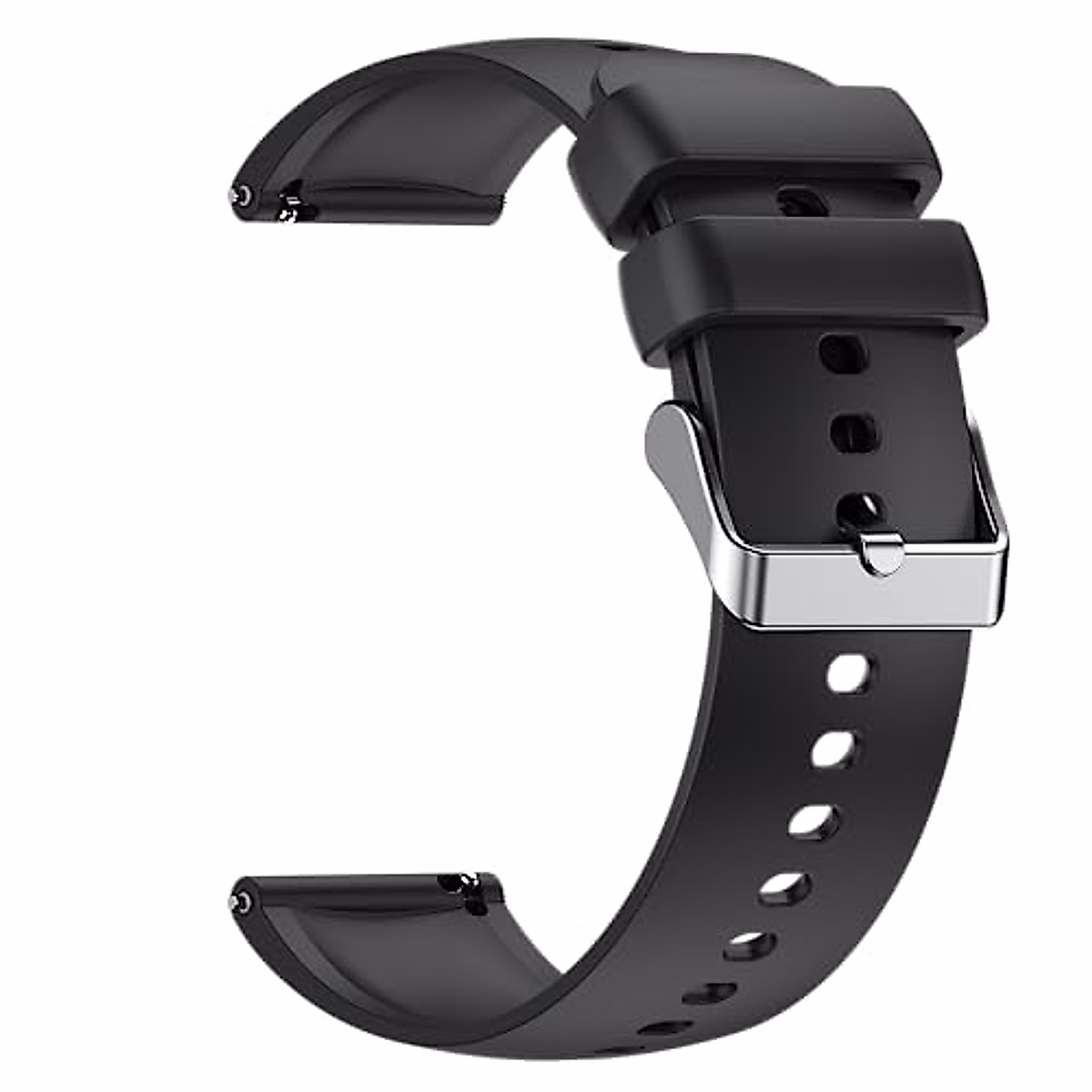 Donerton Smart Watch Bands, 20mm 22mm Replacement Adjustable Smartwatch Straps for P22 P32 P36 P66 Sport Watch, Soft Silicone Strap Wristband Accessory for Smart Watch, Black, Pink, Gray, Blue