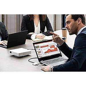 Lenovo USB-C 3-in-1 Travel Hub, 4K HDMI, VGA, USB 3.0, Plug and Play, Only 0.08 lbs, GX90T33021, White