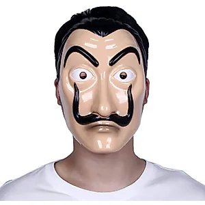 Gmasking PVC Salvador Mustache Dali Halloween Party Costume Exclusive Mask