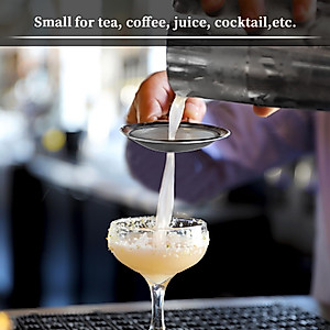 Newness Fine Mesh Skimmer Spoon, Professional 304 Stainless Steel Hot Pot Fat Strainer for Oil Filter Skimming Grease and Foam, Durable Multi-Functional Kitchen Cooking Mesh Food Strainer Ladle-3 Pack