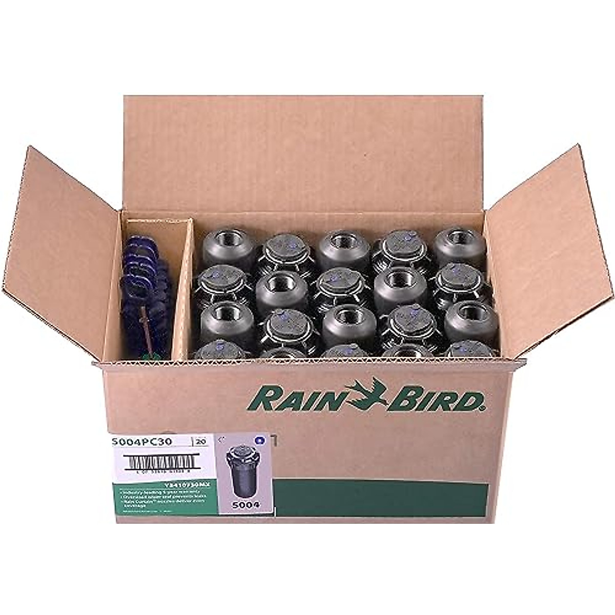 20 Rain Bird Adjustable Rotor Heads 5004 PC Sprinklers With Nozzles (20) 5004PC30