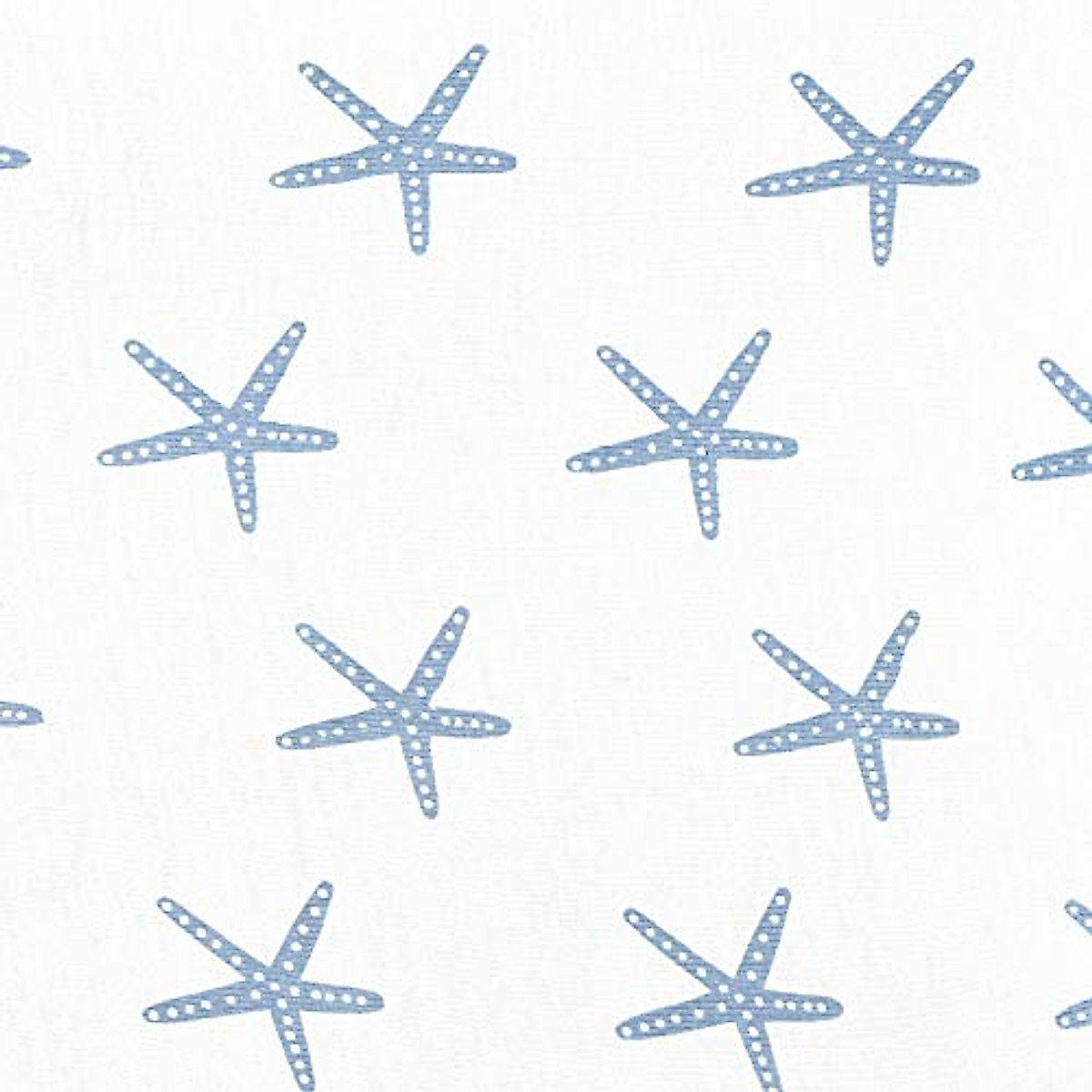 Lush Decor Baby Seaside Starfish Organic Cotton 2 Pack Changing Pad Cover, Blue